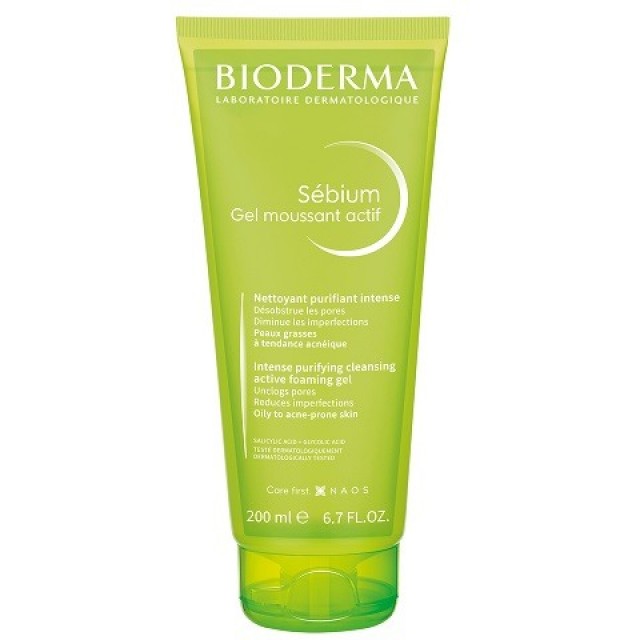 BIODERMA SEBIUM GEL MOUSSANT ACTIF 200ML