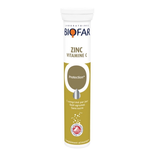 BIOFAR CINK + VITAMIN C ŠUMEĆE TABLETE A20