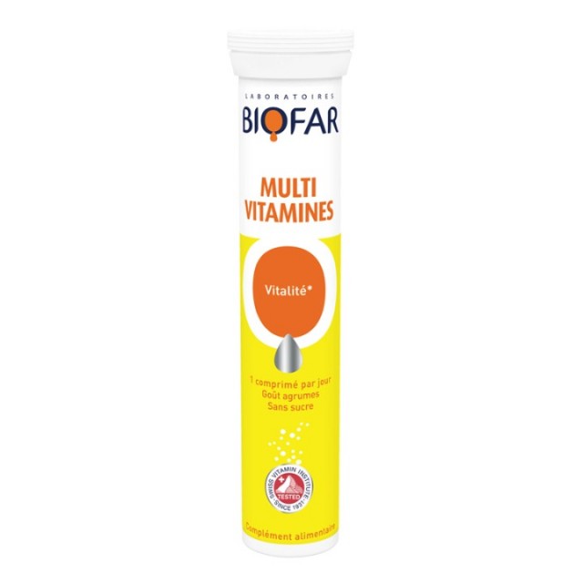 BIOFAR MULTIVITAMINI ŠUMEĆE TABLETE A20