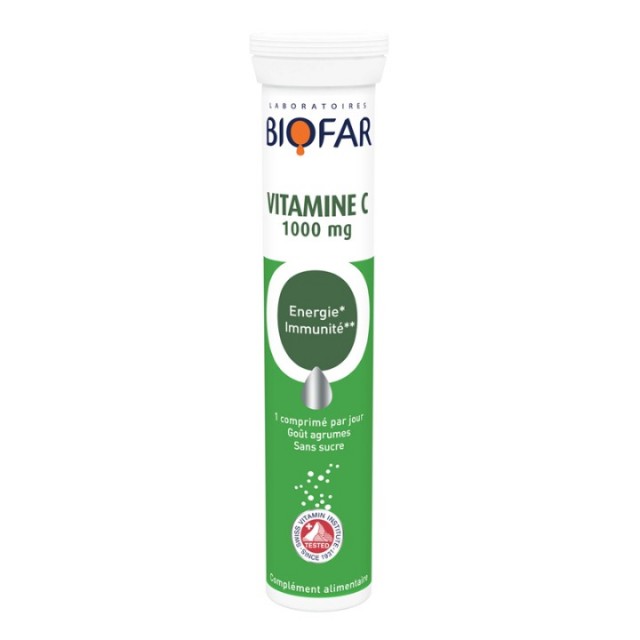 BIOFAR VITAMIN C 1000MG ŠUMEĆE TABLETE A20