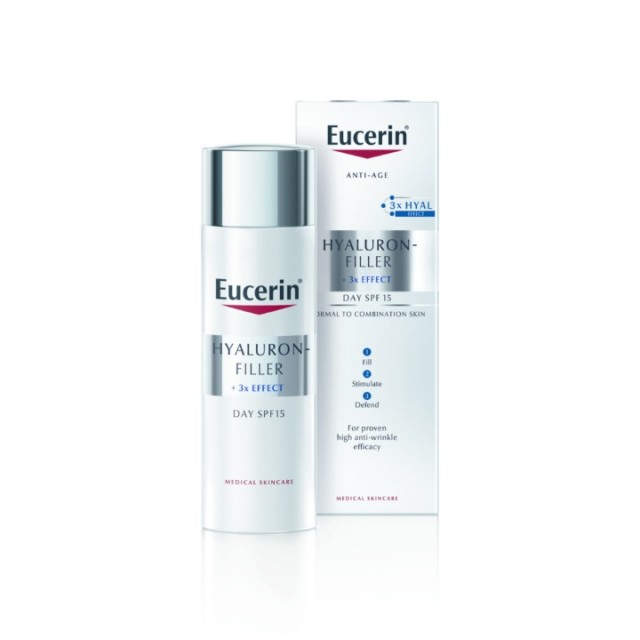 EUCERIN HYALURON FILLER DNEVNA KREMA ZA NORMALNU I MEŠOVITU KOŽU SPF15 50ML