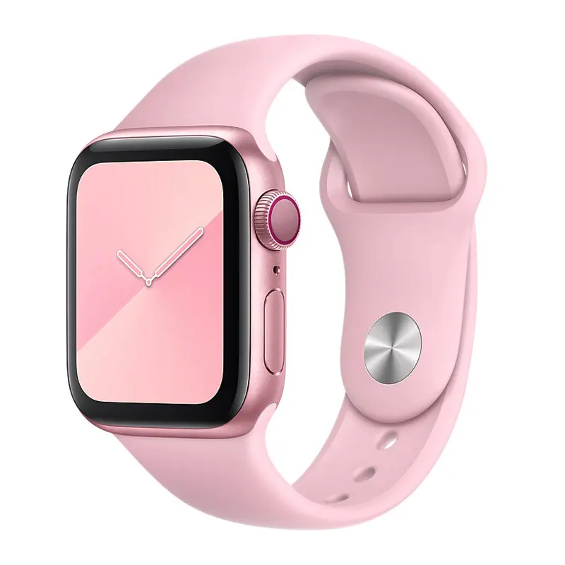 Narukvica za Apple sat, Silikonski kaiš, S/ M, 42/ 44/ 45 mm, Roze