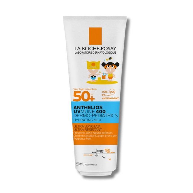 LA ROCHE-POSAY ANTHELIOS UVMUNE 400 DERMO-PEDIATRICS HIDRANTNO MLEKO ZA ZAŠTITU OD SUNCA ZA DECU SPF50+ 250ML