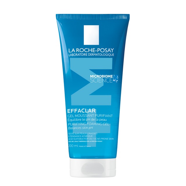 LA ROCHE-POSAY EFFACLAR M+ PENUŠAVI GEL ZA ČIŠĆENJE MASNE, OSETLJIVE KOŽE SKLONE AKNAMA 200ML