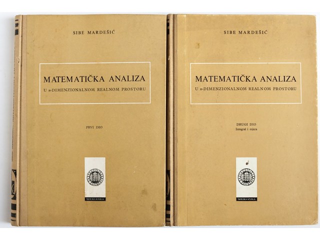 Matematička analiza 1-2, Sibe Mardešić