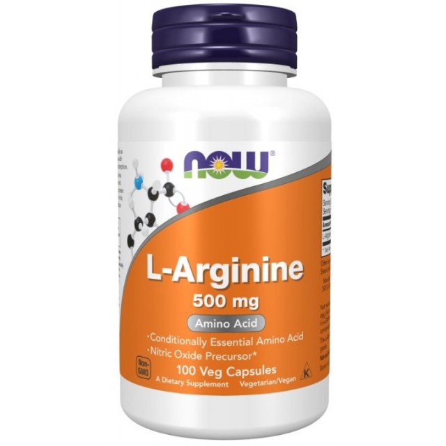 NOW L-ARGININE KAPSULE 100X500MG