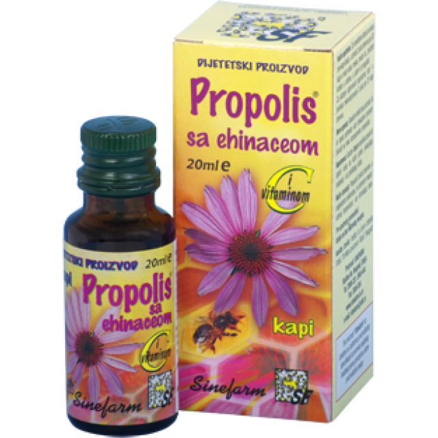 SINEFARM PROPOLIS KAPI SA EHINACEOM I VITAMINOM C 20ML