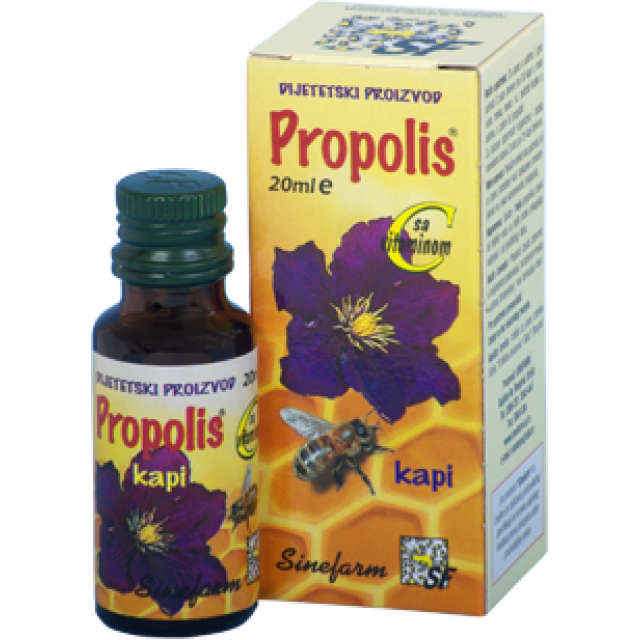 SINEFARM PROPOLIS KAPI SA VITAMINOM C 20ML