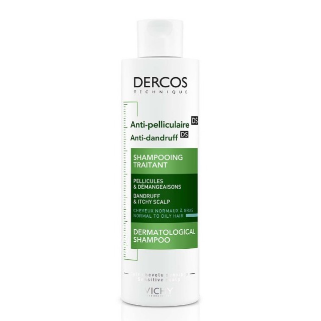 VICHY DERCOS ANTI-DANDRUFF ŠAMPON PROTIV PERUTI ZA NORMALNU DO MASNU KOSU 200ML