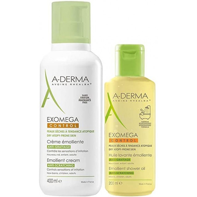 A-DERMA EXOMEGA CONTROL KREMA 400ML + EXOMEGA ULJE 200ML