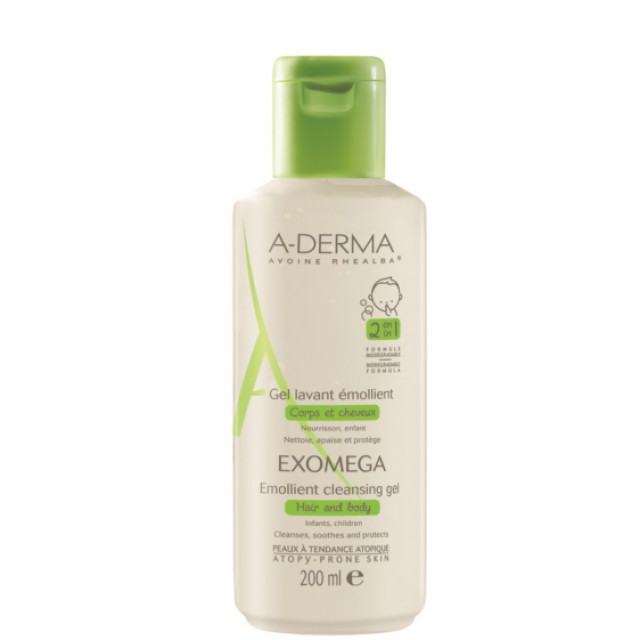 A-DERMA EXOMEGA PENUŠAVI GEL 2U1 200ML