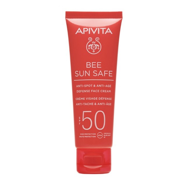 APIVITA BEE SUN SAFE KREMA ZA LICE PROTIV FLEKA I STARENJA SPF50 50ML