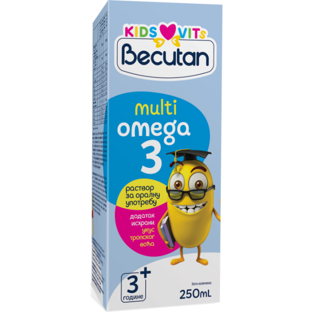 BECUTAN KIDS VITS MULTI OMEGA 3 SIRUP 250ML