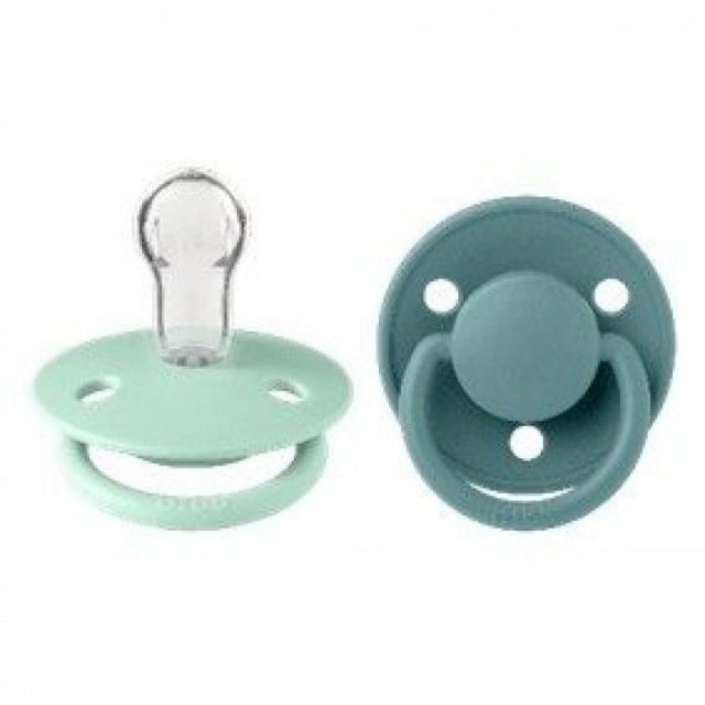 Bibs - Deluxe silicone Nordic Mint & Island Sea dude