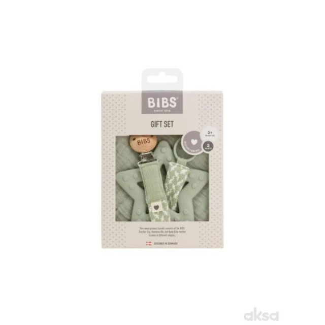 BIBS - poklon set My First 6 months Sage