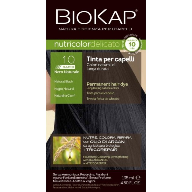 BIOKAP DELICATO RAPID FARBA 1.0 PRIRODNO CRNA