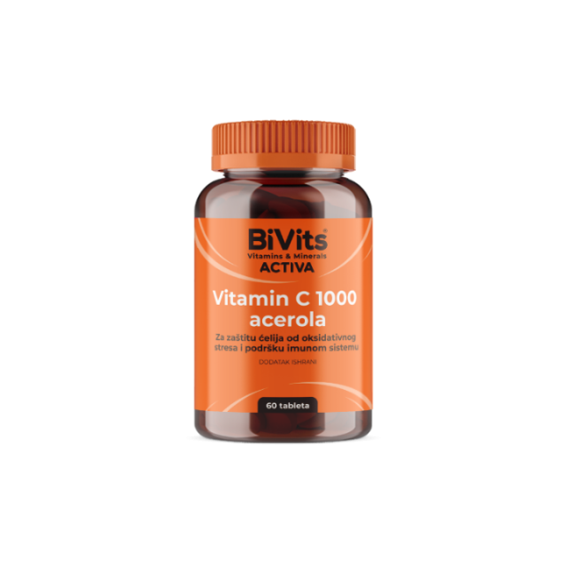 BIVITS ACTIVA VITAMIN C 1000 ACEROLA TABLETE A60