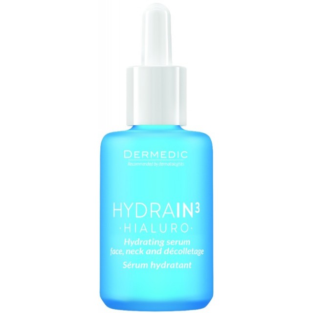 DERMEDIC HYDRAIN3 HIALURO HIDRATANTNI SERUM ZA LICE, VRAT I DEKOLTE 30 ML