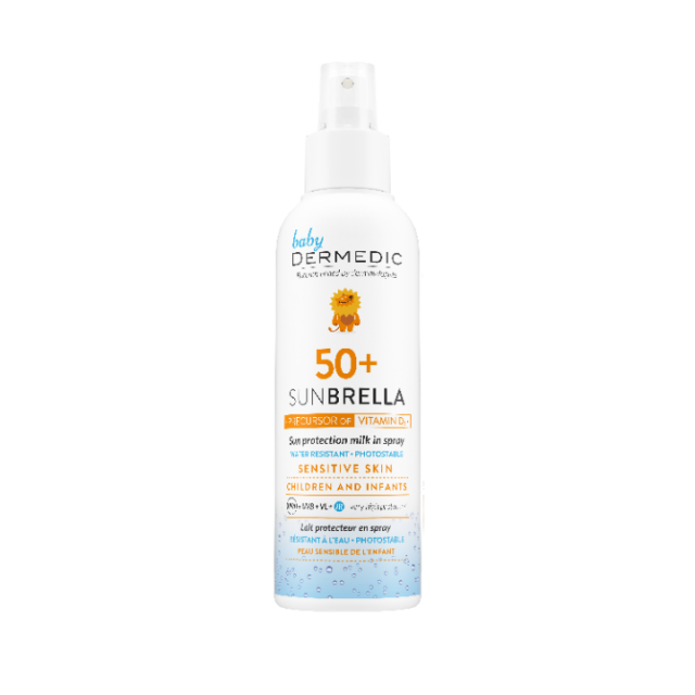 DERMEDIC SUNBRELLA BABY ZAŠTITNO MLEKO U SPREJU ZA DECU SPF 50 150 ML