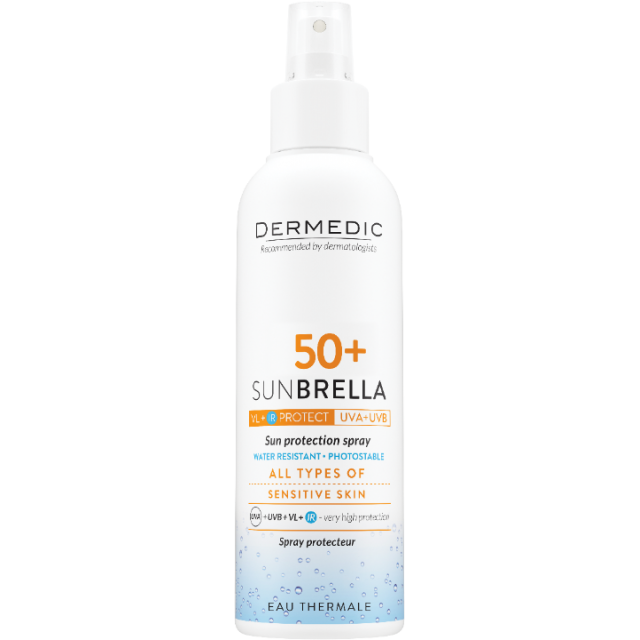 DERMEDIC SUNBRELLA SPF 50+ ZAŠTITNO MLEKO U SPREJU ZA ODRASLE SPF 50+ 150 ML