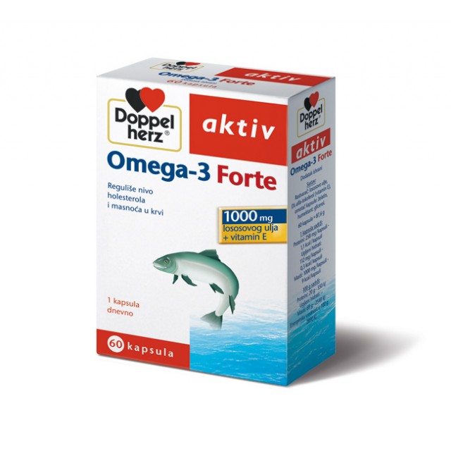 DOPPELHERZ OMEGA-3 FORTE KAPSULE A60