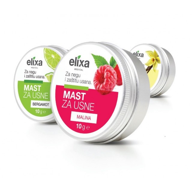 ELIXA MAST ZA USNE MALINA 10G