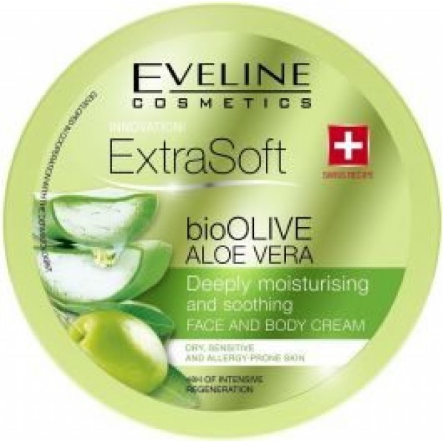 EVELINE SOFT BIOOLIVE + ALOE VERA KREMA ZA LICE I TELO 175ML