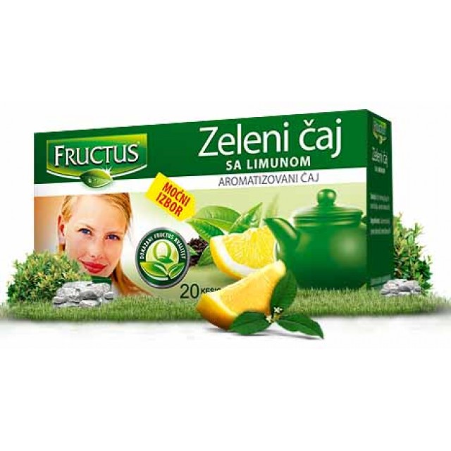 FRUCTUS ZELENI + LIMUN FILTER ČAJ A20