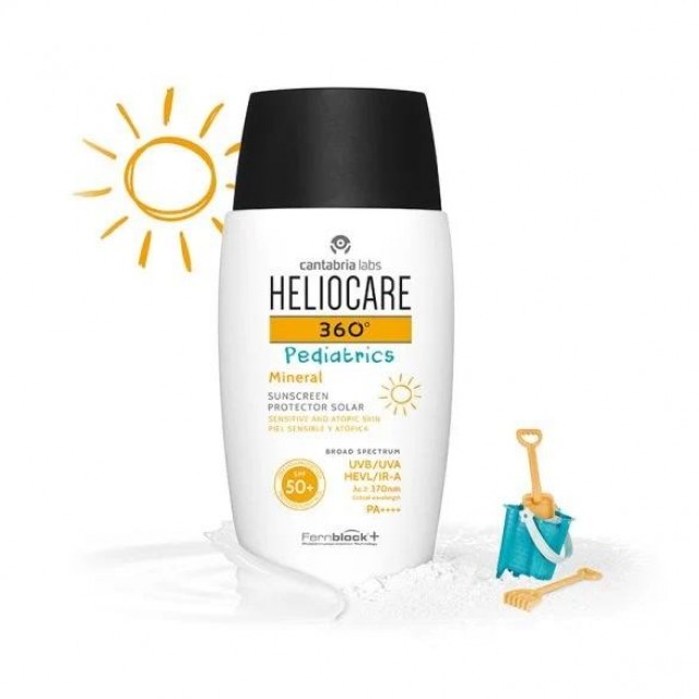 HELIOCARE 360 PEDIATRICS MINERAL SENSITIVE AND ATOPIC SKIN SPF 50+ 50ML