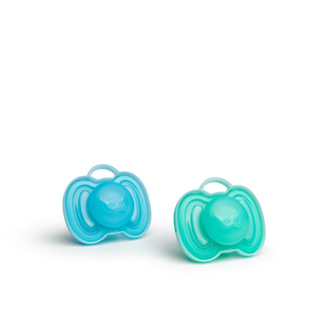 HERO PACIFIER VARALICA 0m+(2 PACK) BLUE/TURQUOISE