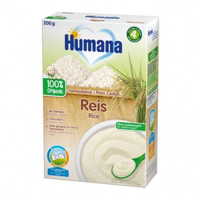 HUMANA INSTANT KAŠA PIRINAČ BEZ MLEKA 200 G