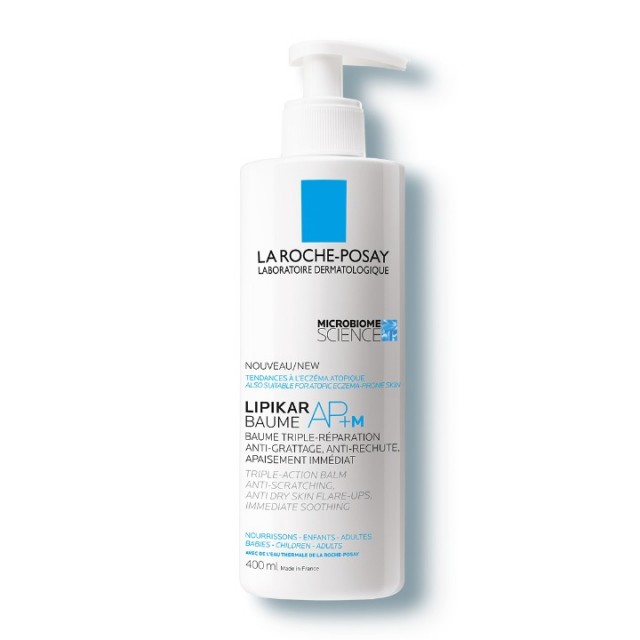 LA ROCHE-POSAY LIPIKAR BAUME AP+M BALZAM PROTIV IRITACIJE I SVRABA KOJI VRAĆA LIPIDE I TRENUTNO UMIRUJE KOŽU, POGODNO ZA DECU I ODRASLE 400ML