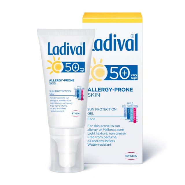 LADIVAL GEL ZA LICE ZA KOŽU SKLONU ALERGIJAMA SPF 50+ 50ML