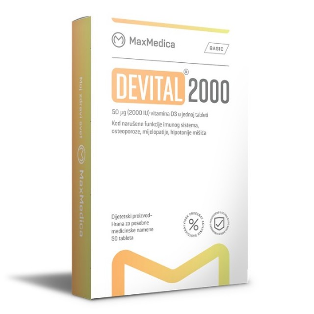 MAXMED DEVITAL 2000IU TABLETE A50