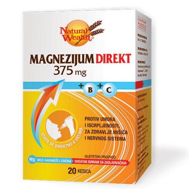 NATURAL WEALTH MAGNEZIJUM 375 DIREKT A20