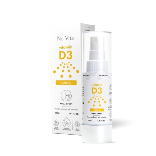 NORVITA VITAMIN D3 ORALNI SPREJ 4000IJ 30ML