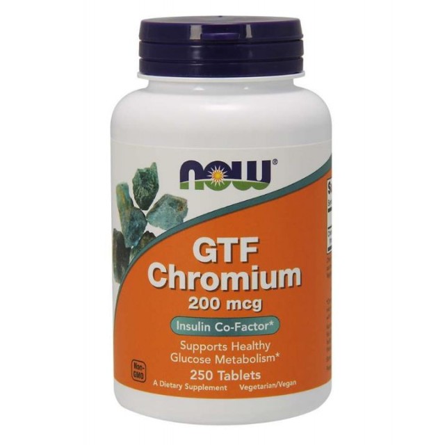 NOW GTF CHROMIUM TABLETE 200MCG A100