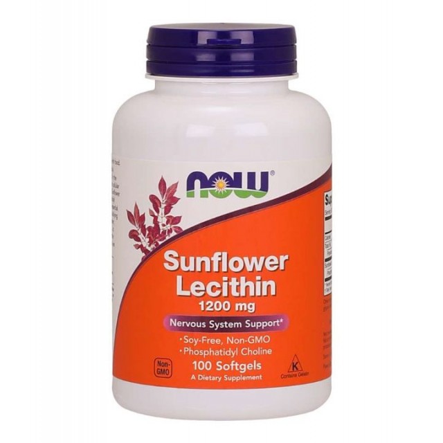 NOW SUNFLOWER LECITHIN KAPSULE 1200MG A100