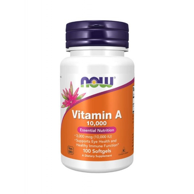 NOW VITAMIN A 10000IJ KAPSULE A100