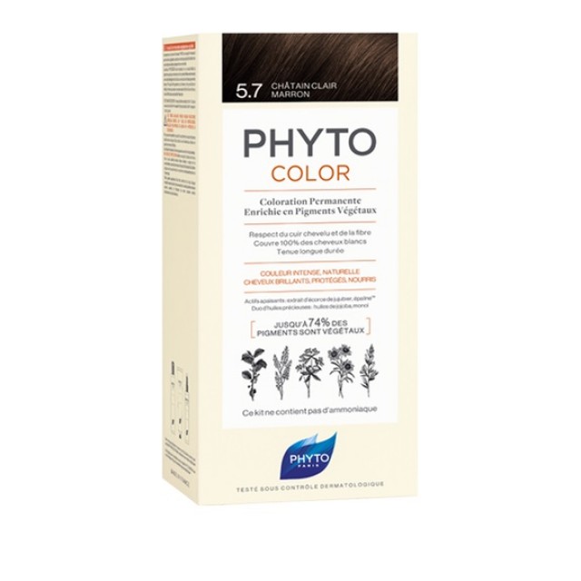 PHYTO FARBA 5.7 CHATAIN CLAIR MARRON