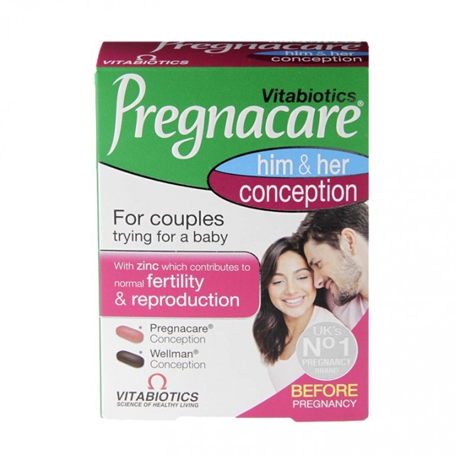 PREGNACARE HIM&HER CONCEPTION TABLETE A60