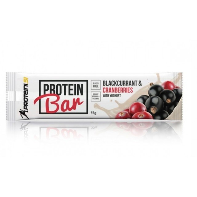 PROTEINI.SI PROTEIN BAR BLACKCURRANT+CRANBERRY 55G