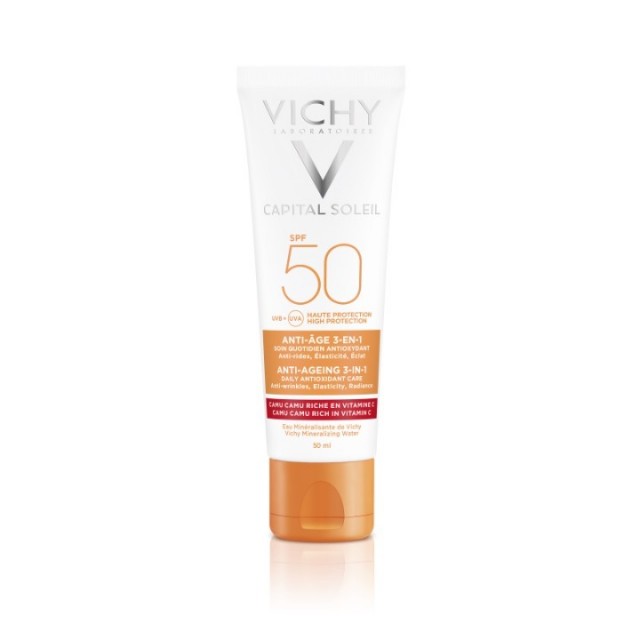 VICHY CAPITAL SOLEIL KREMA ZA ZAŠTITU OD SUNCA SA ANTI-AGE EFEKTOM F50+ 50ML