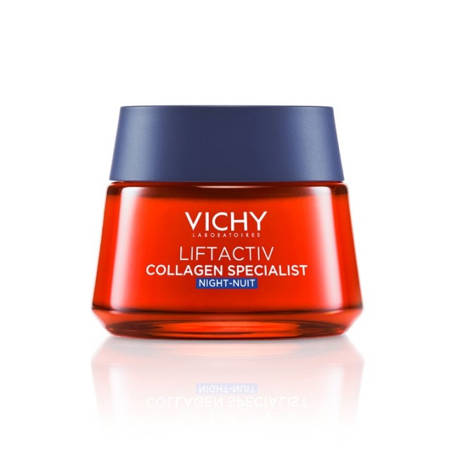 VICHY LIFTACTIV COLLAGEN SPECIALIST NOĆNA NEGA ZA KOREKCIJU BORA, ČVRSTINE I BLISTAVOSTI KOŽE S VITAMINOM C I ANTI-AGEING PEPTIDIMA 50ML