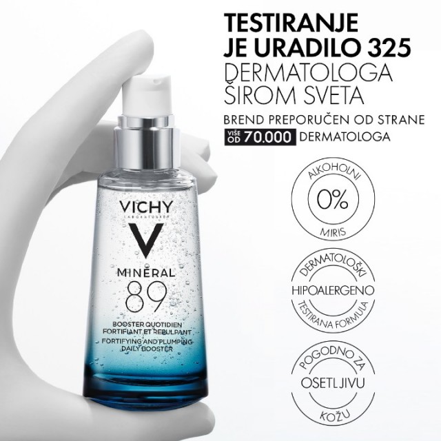 VICHY MINERAL 89 BOOSTER DNEVNI BOOSTER ZA SNAŽNIJU I PUNIJU KOŽU 50ML