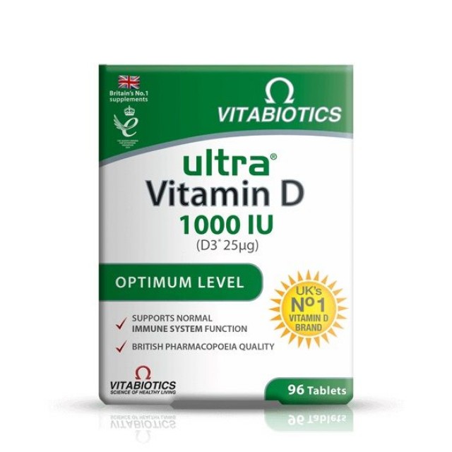 VITABIOTICS ULTRA VITAMIN D 1000IJ TABLETE A96