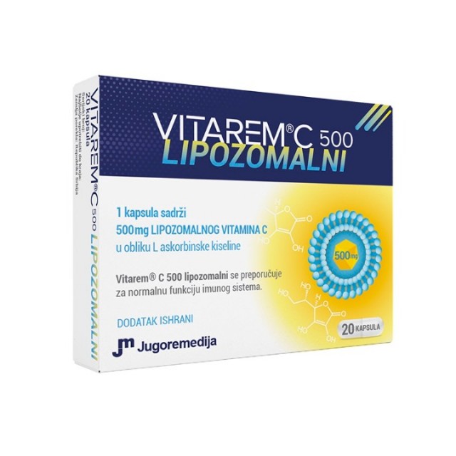 VITAREM C 500 LIPOZOMALNI 20 KAPSULA