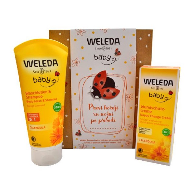 WELEDA BABY SET ŠAMPON I GEL OD NEVENA