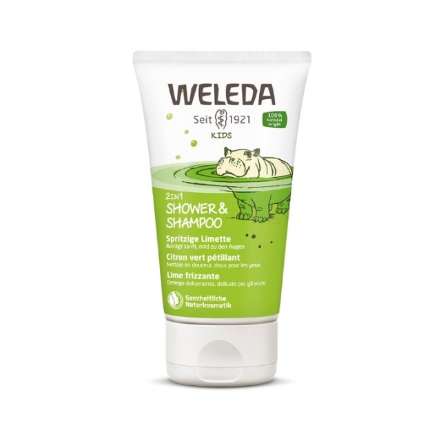 WELEDA DEČIJI ŠAMPON I GEL ZA TUŠIRANJE LIMETA 150ML