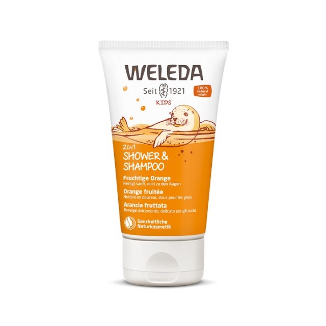 WELEDA DEČIJI ŠAMPON I GEL ZA TUŠIRANJE POMORANDŽA 150ML